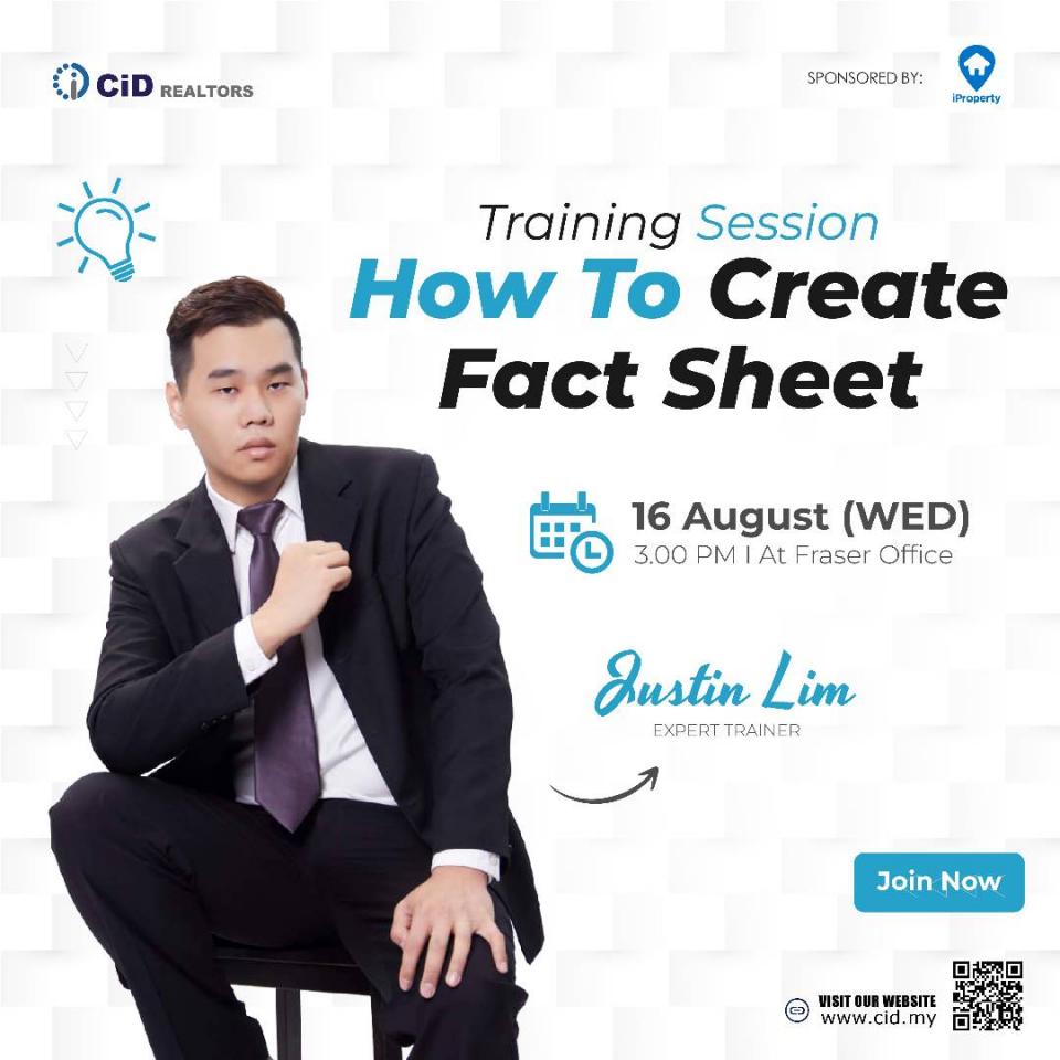 Training Session: How To Create Factsheet - Cid Realtors Training ...